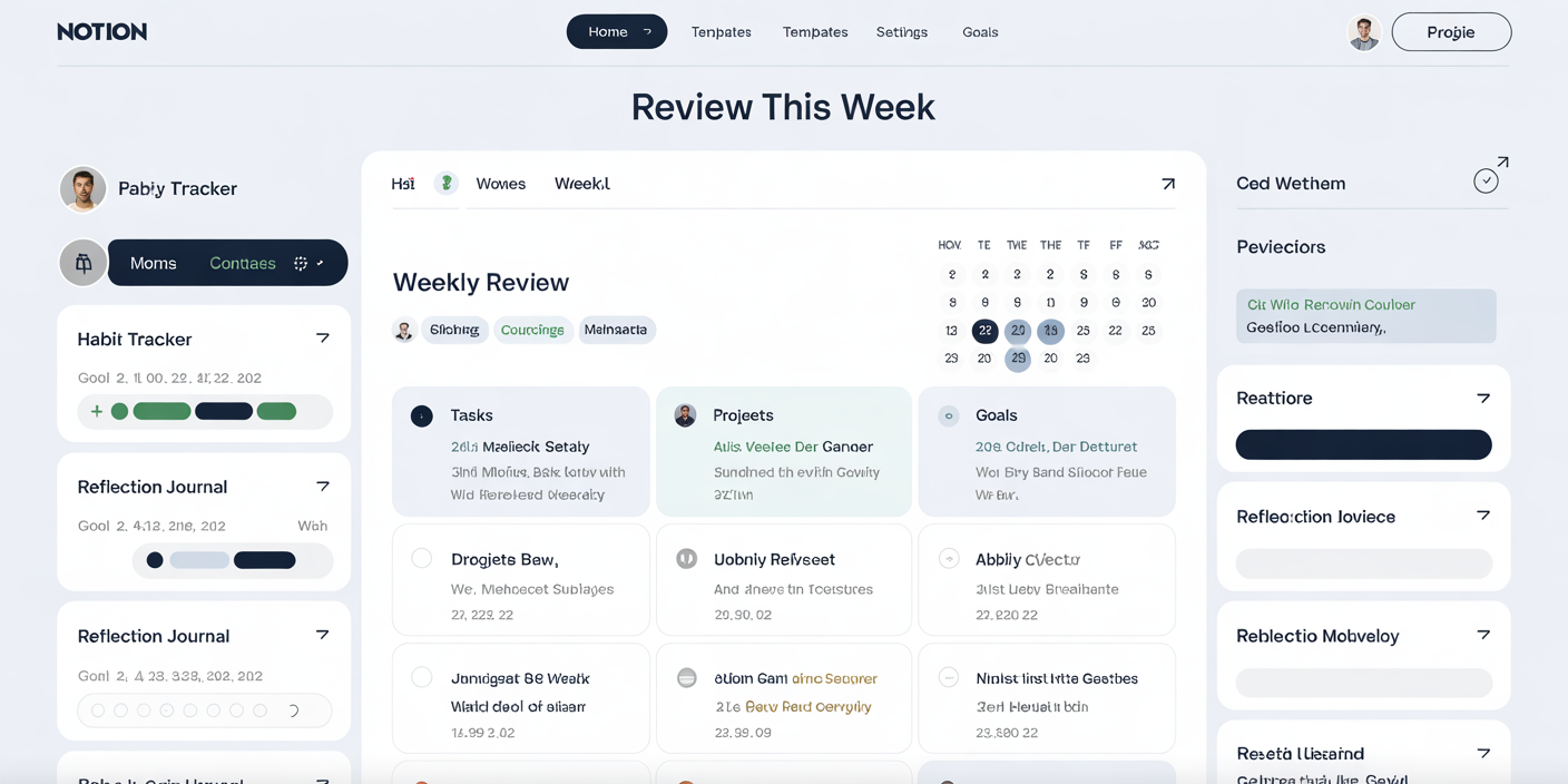 How to Set Up a Weekly Review Dashboard in Notion – WinStair